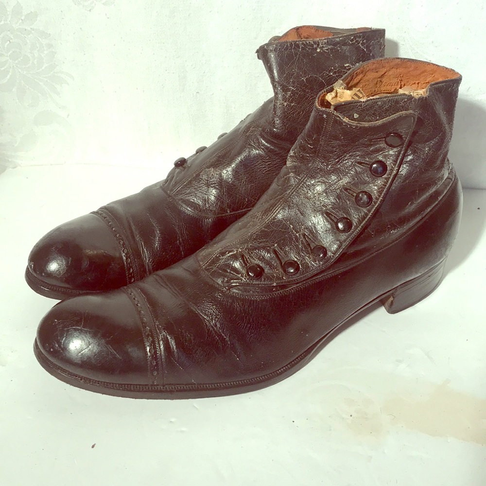 Antique 1850’s Button Boots (Victorian Era) - Gem